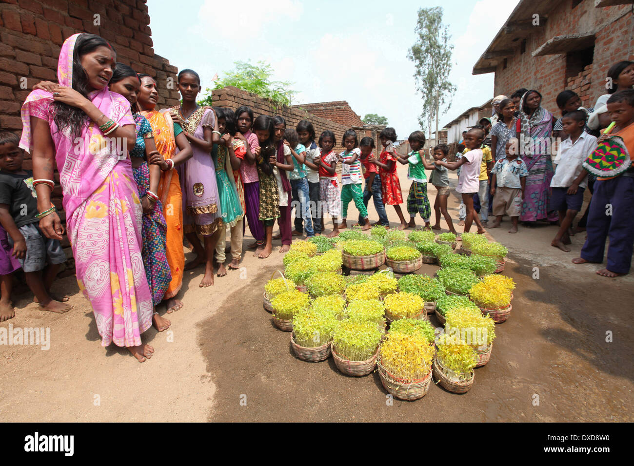 Karma puja hi-res stock photography and images - Alamy