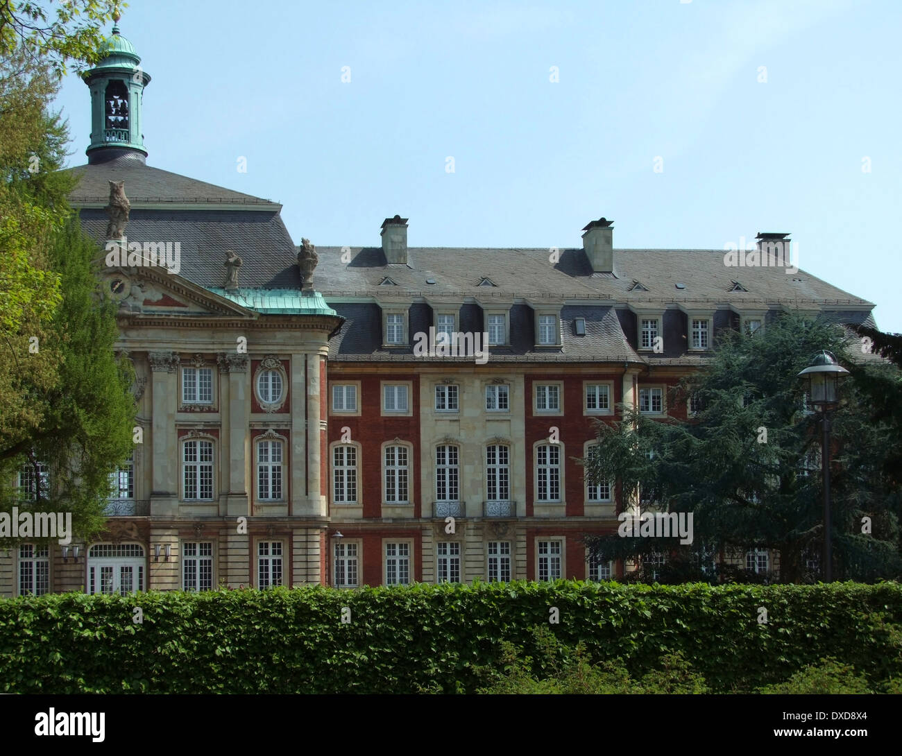 detail of the University of Muenster, a city in North Rhine-Westphalia ...