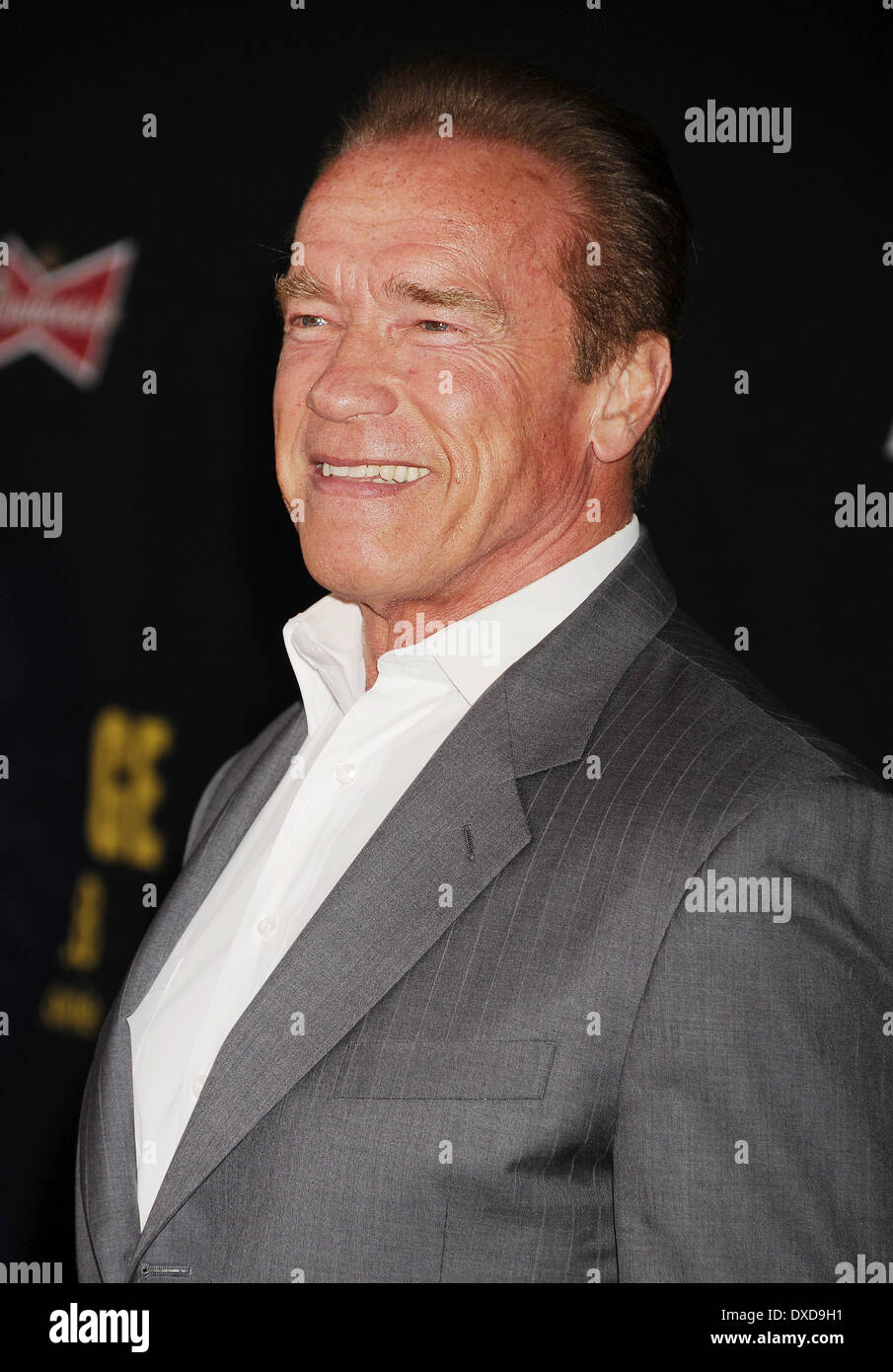 ARNOLD SCHWARZENEGGER American film actor in March 2014. Photo Jeffrey ...