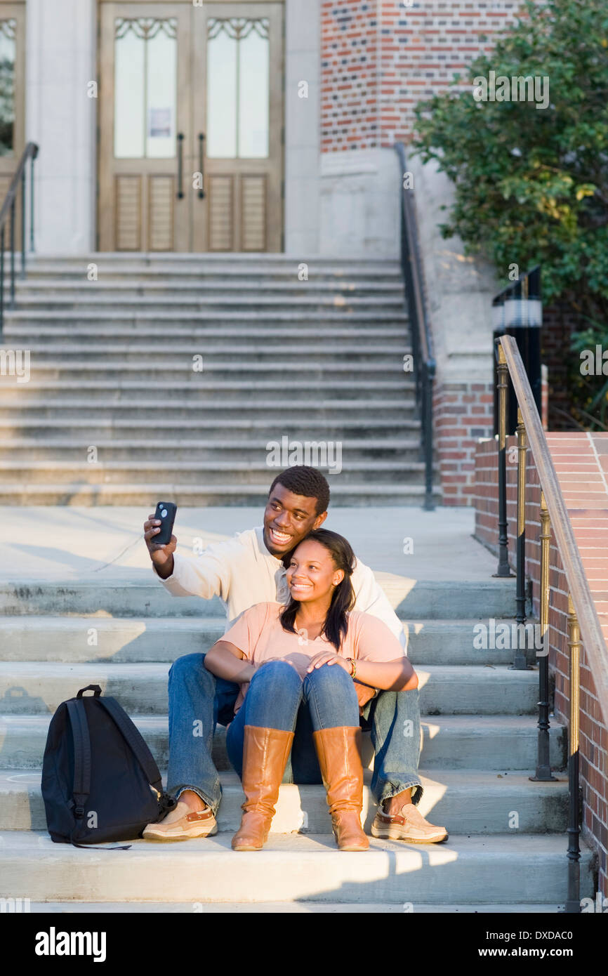 College couple enjoying romantic together High Resolution Stock ...