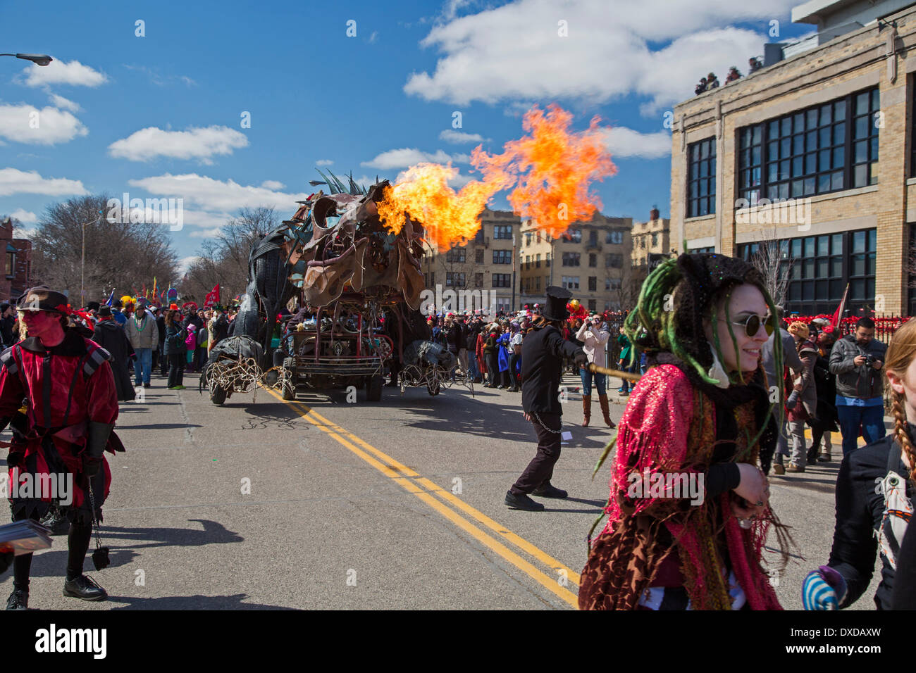 Detroit, Michigan - The Marche du Nain Rouge celebrates the coming of ...