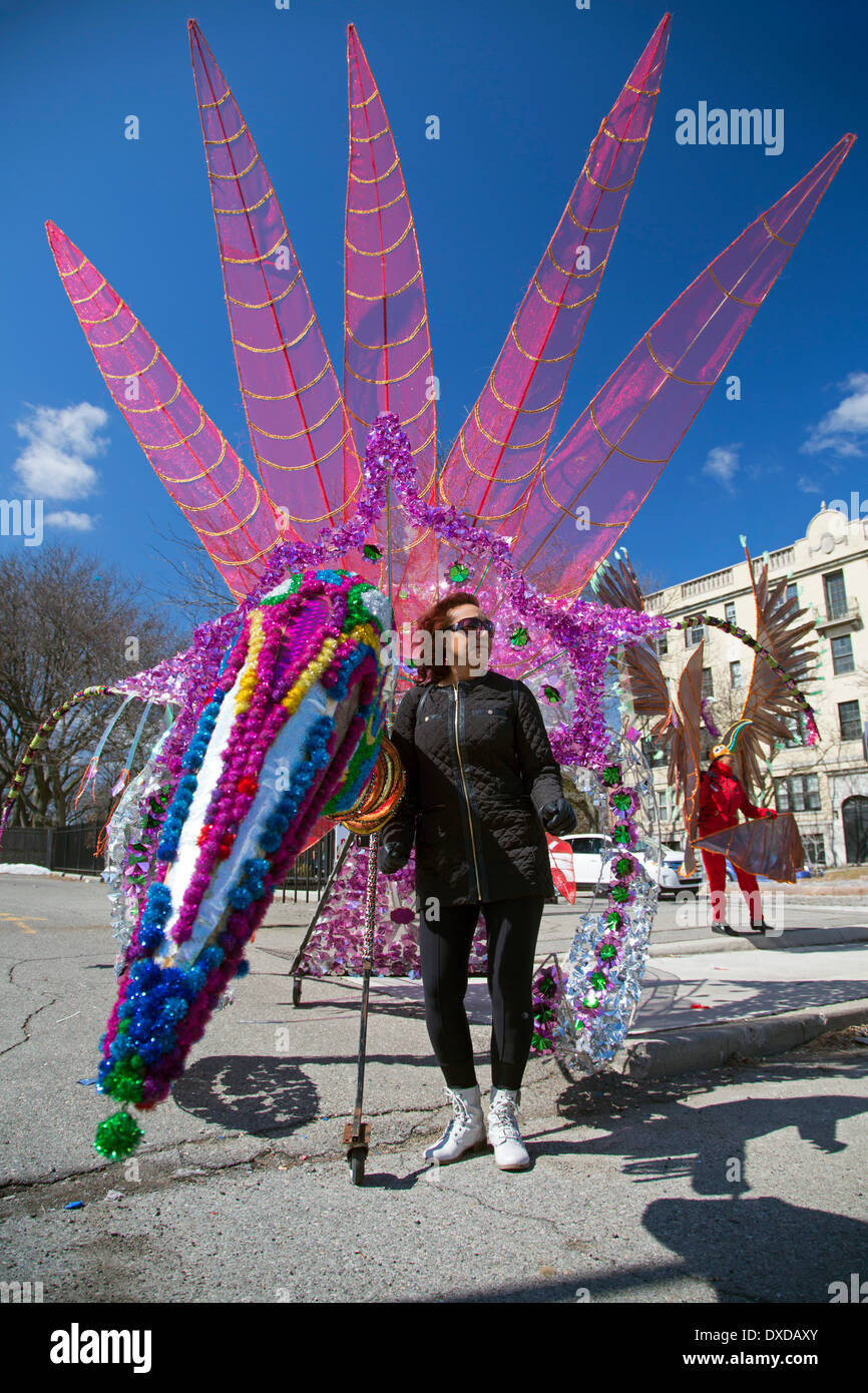 Detroit, Michigan - Detroit residents hold the Marche du Nain Rouge to ...