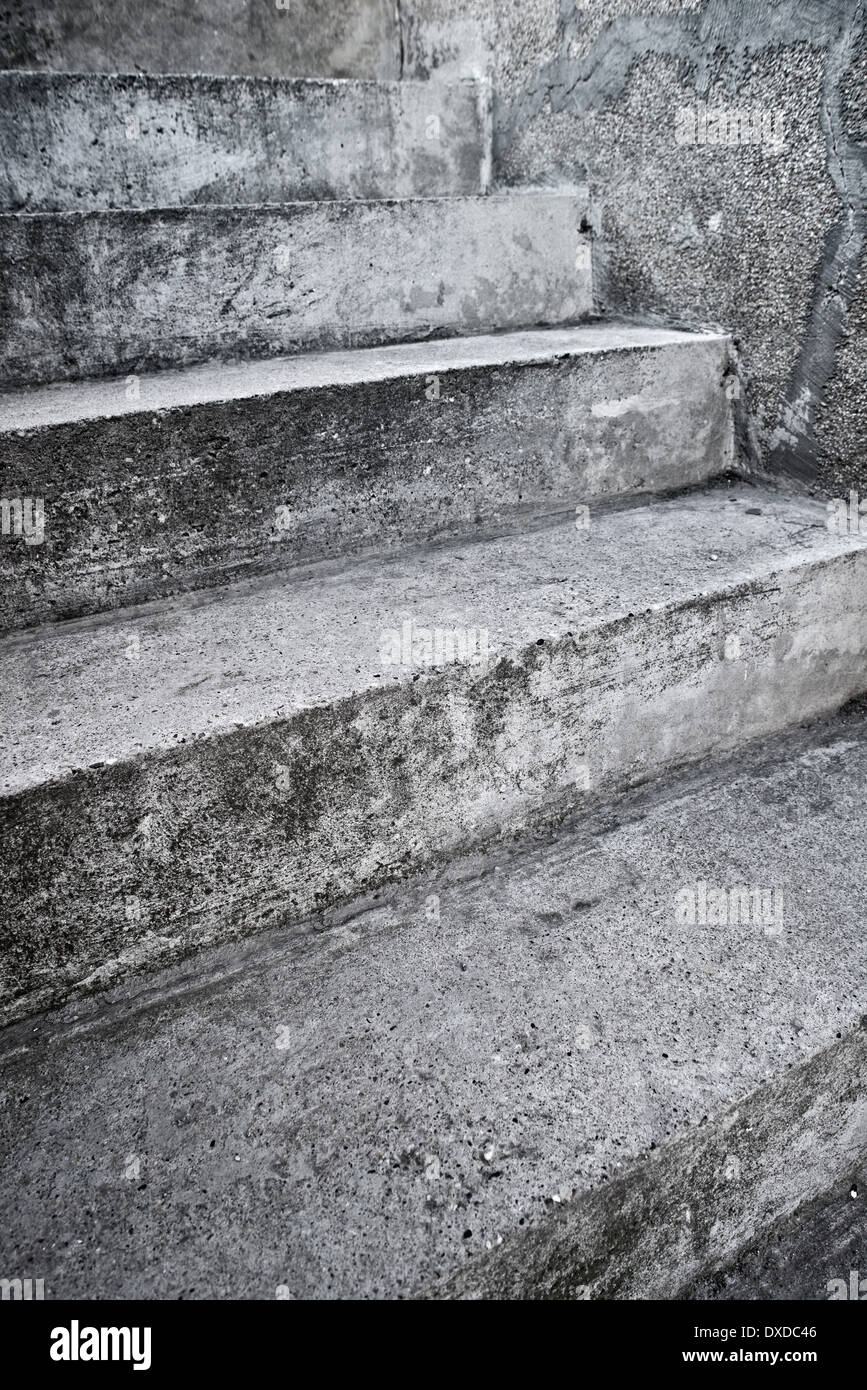 Gray concrete stairs hi-res stock photography and images - Alamy