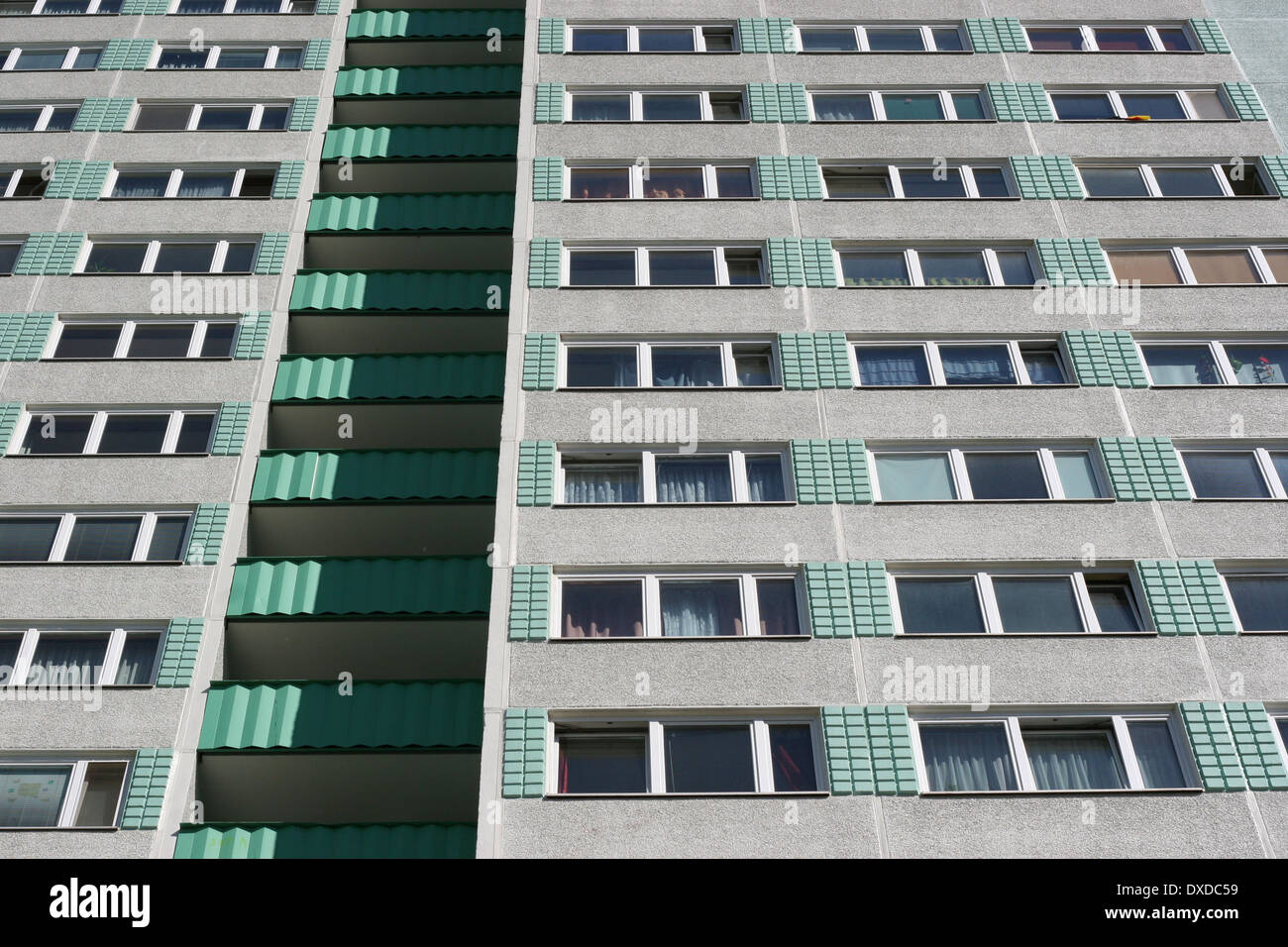 Facade Apartment House Block Berlin Germany Stock Photo - Alamy