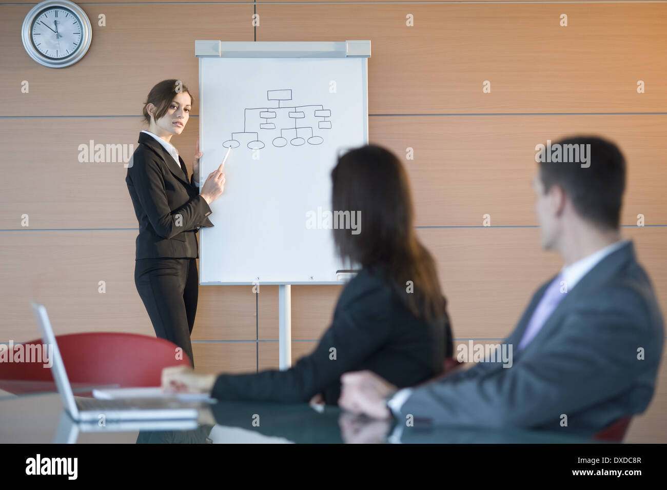 Business people at a presentation Stock Photo - Alamy