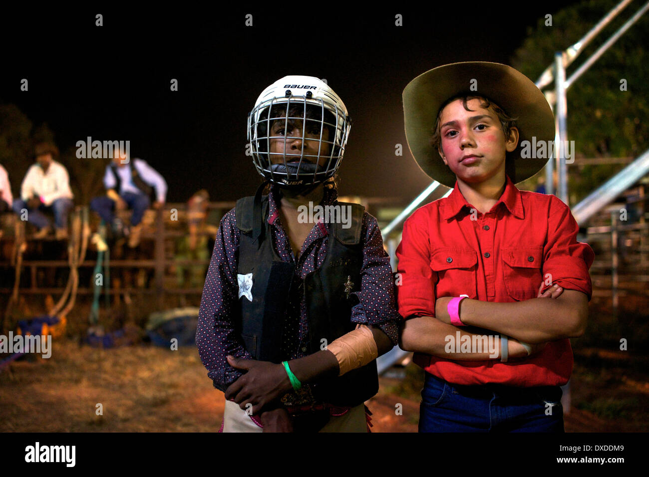 Indigenous and Non-Indigenous competing at a local Rodeo in Broome ...