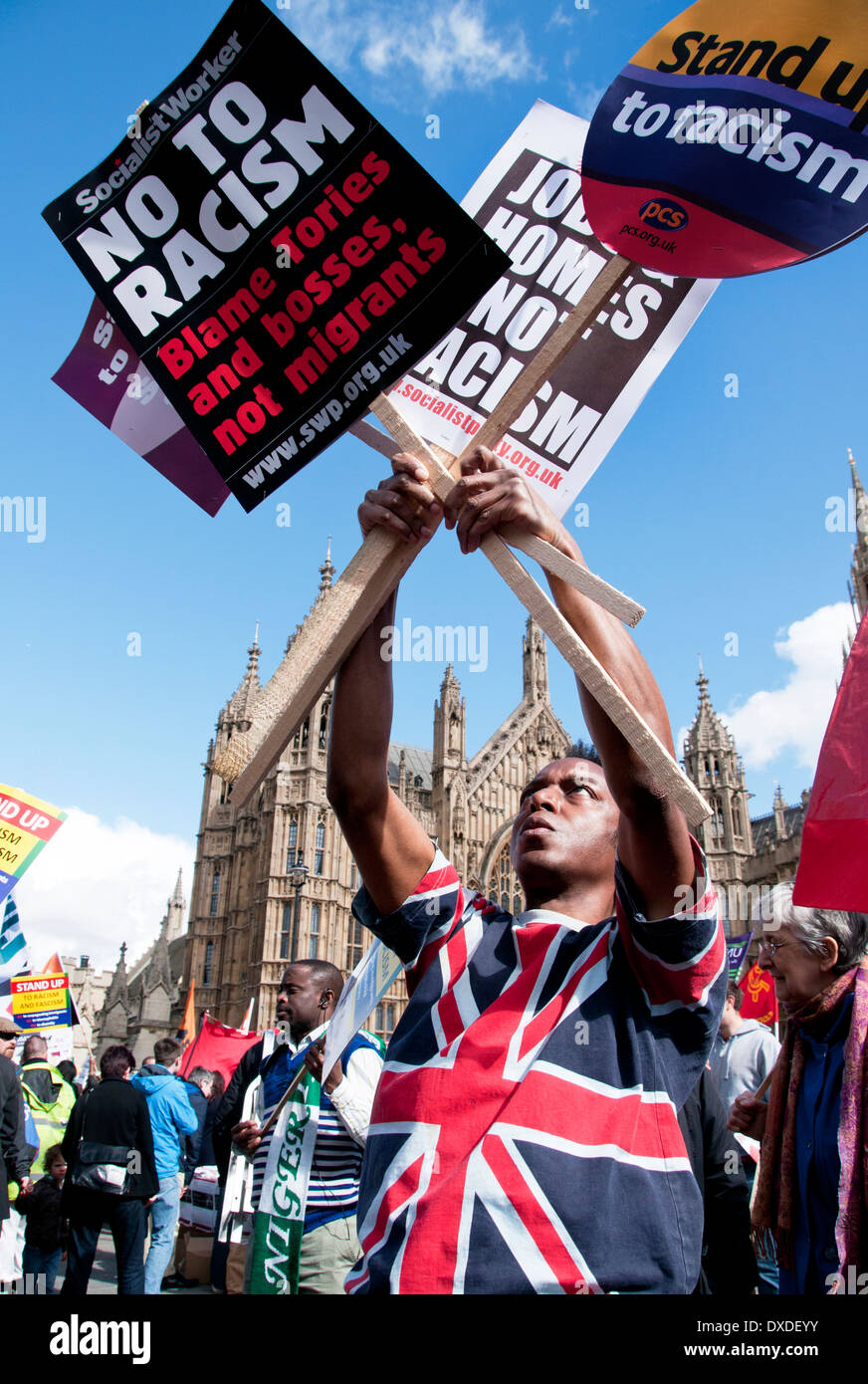 On UN Anti-Racism Day thousands march in London for EU day of Action ...