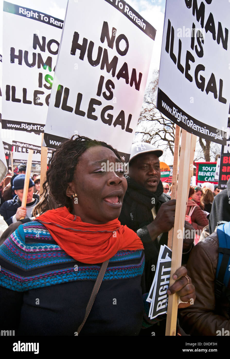On UN Anti-Racism Day thousands march in London for EU day of Action ...