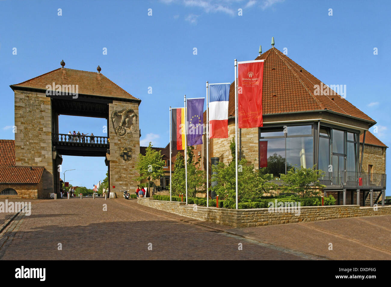 German Wine Gate, Schweigen-Rechtenbach Stock Photo - Alamy