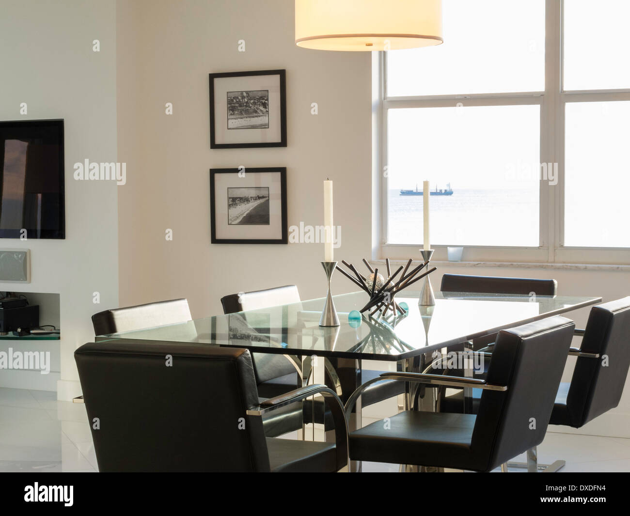 Showcase Luxury Condo Dining Room and Window View, Fort Lauderdale, FL ...