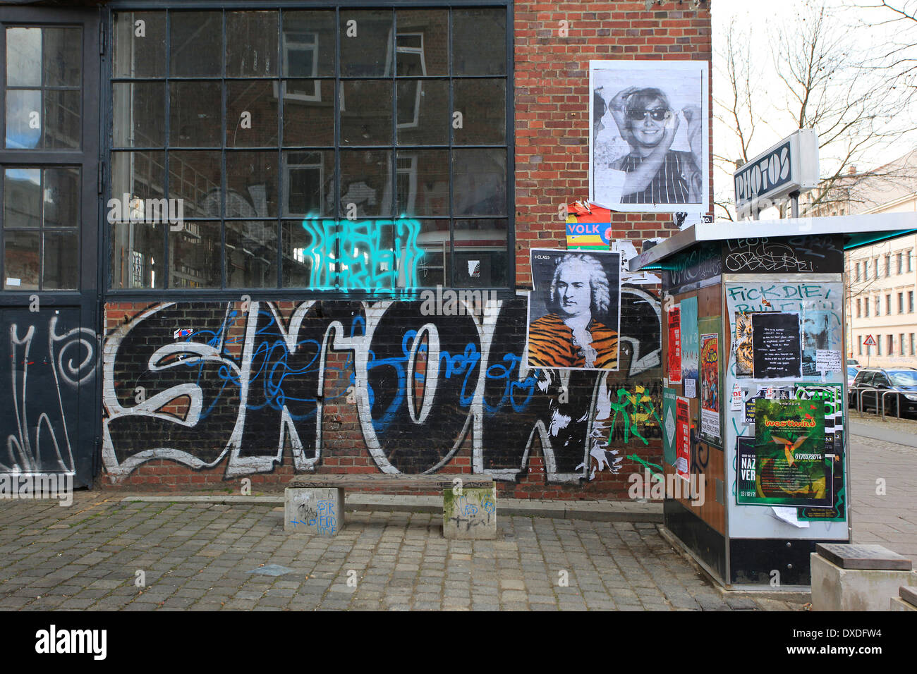 The "Westwerk" in Plagwitz: an old factory in the postindustrial zone ...
