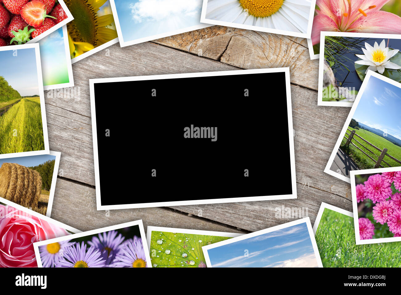 Photo collage table hi-res stock photography and images - Alamy