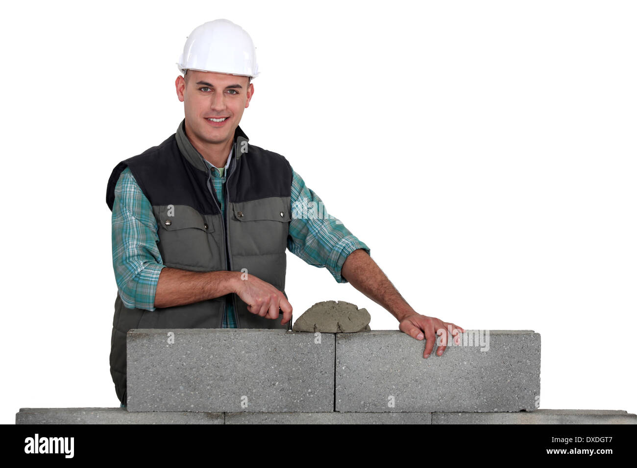 Bricklayer constructing wall Stock Photo - Alamy Bricklayer constructing wall Stock Photo - Alamy