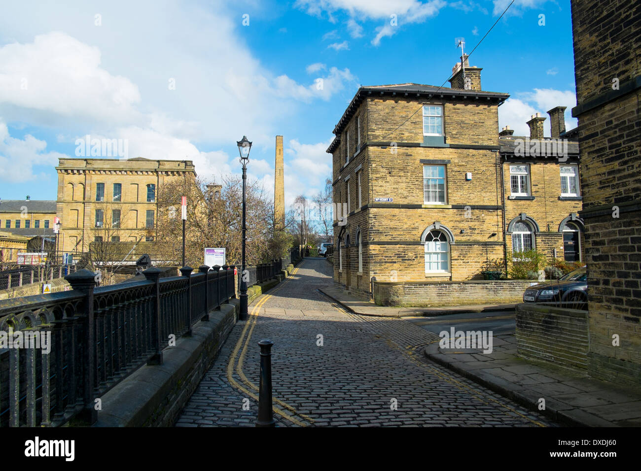Houses built for the workers at Salts Mill, Saltaire, Bradford ...