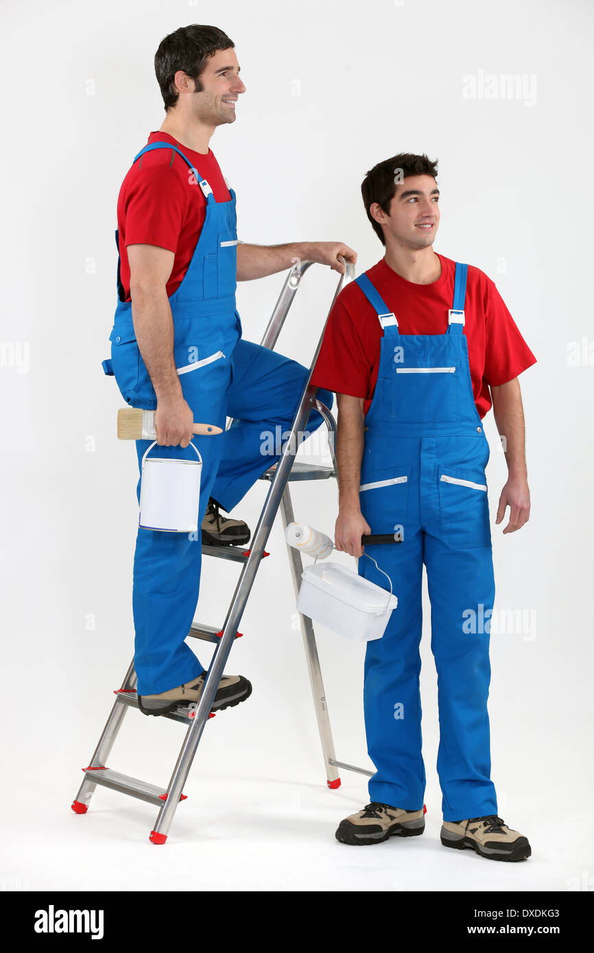 Decorators ladder hi-res stock photography and images - Alamy