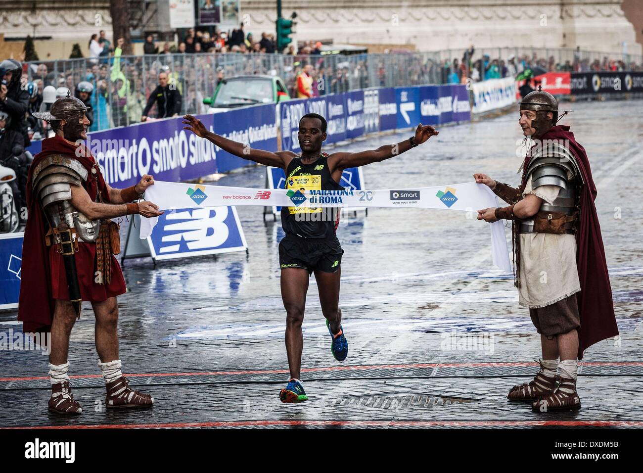 Rome, Italy. 23rd Mar, 2014. Ethiopian runner Legese Shume Hailu ...