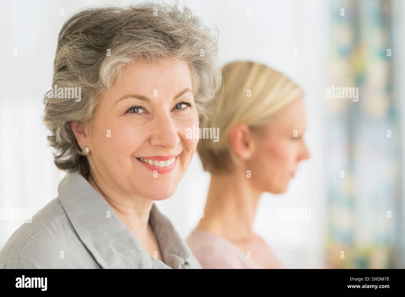 Portrait of two women Stock Photo - Alamy