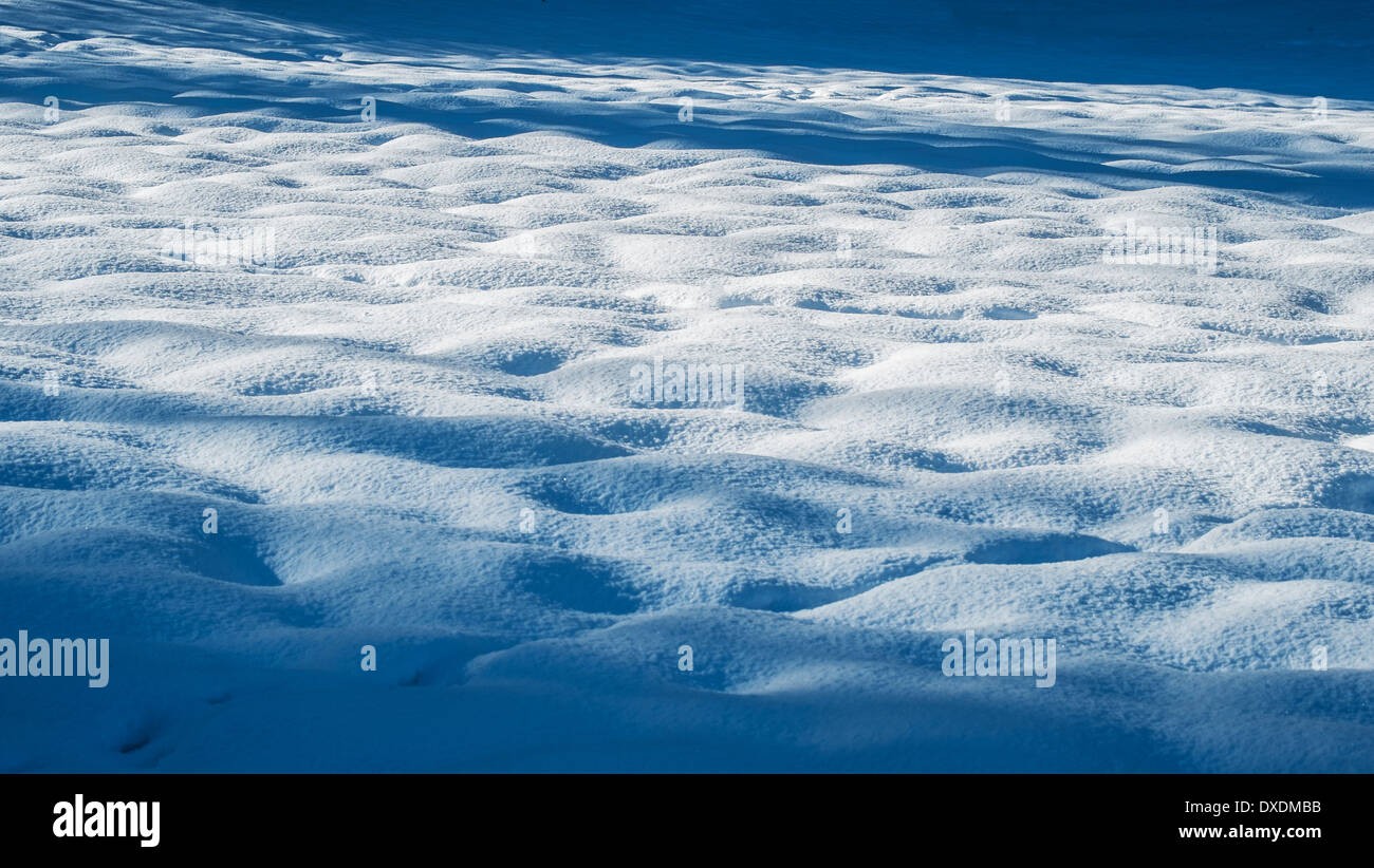 View of snow in sunlight, New York City, New York State, USA Stock ...