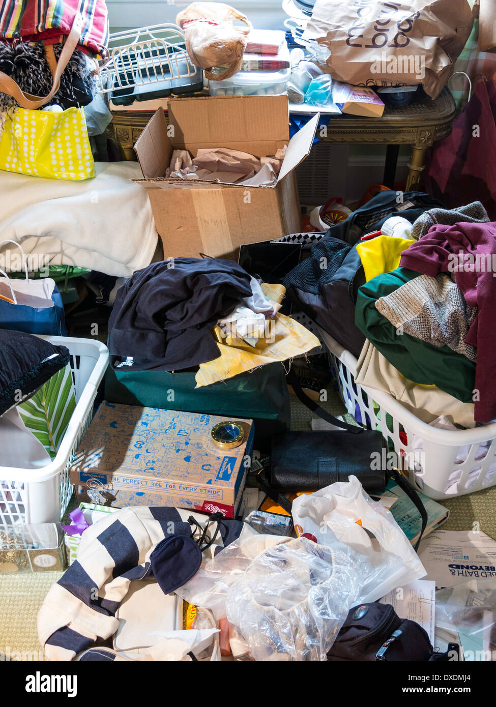 Hoarders' Messy Room, USA Stock Photo - Alamy