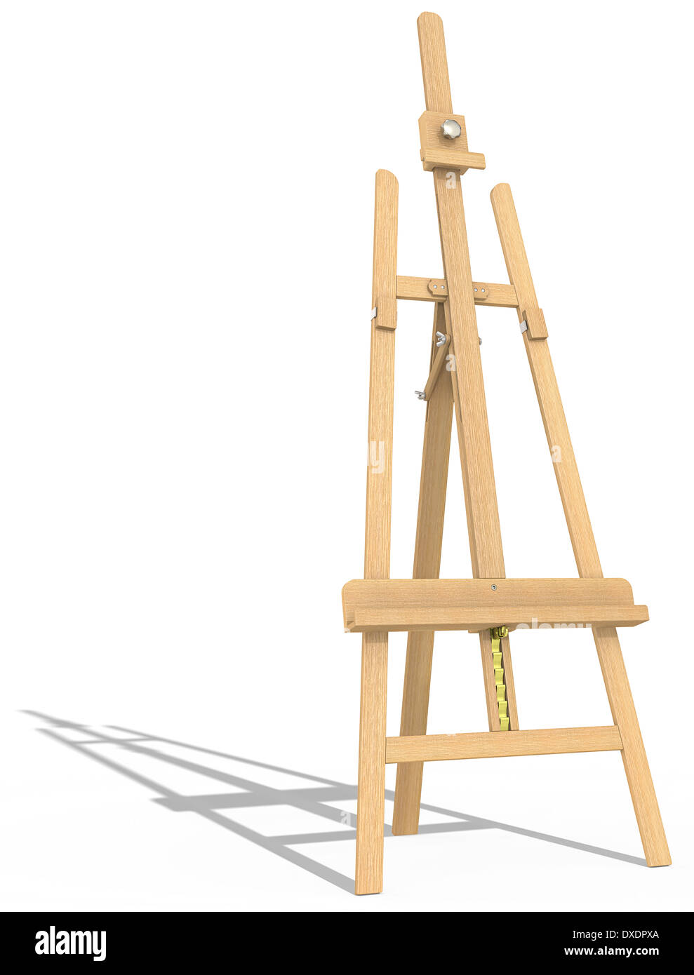 Side view of an Easel. Hard shadow Stock Photo - Alamy