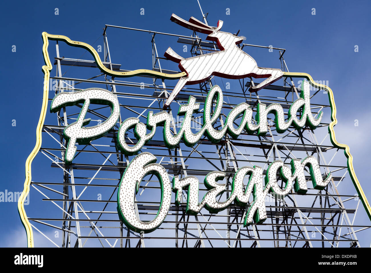 Portland, Oregon sign Stock Photo - Alamy