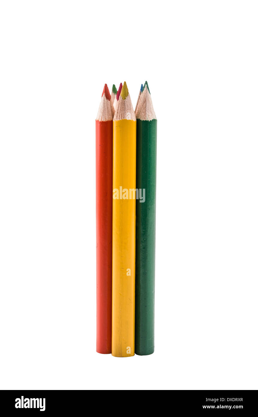 Set pencils vector pencil hi-res stock photography and images - Alamy