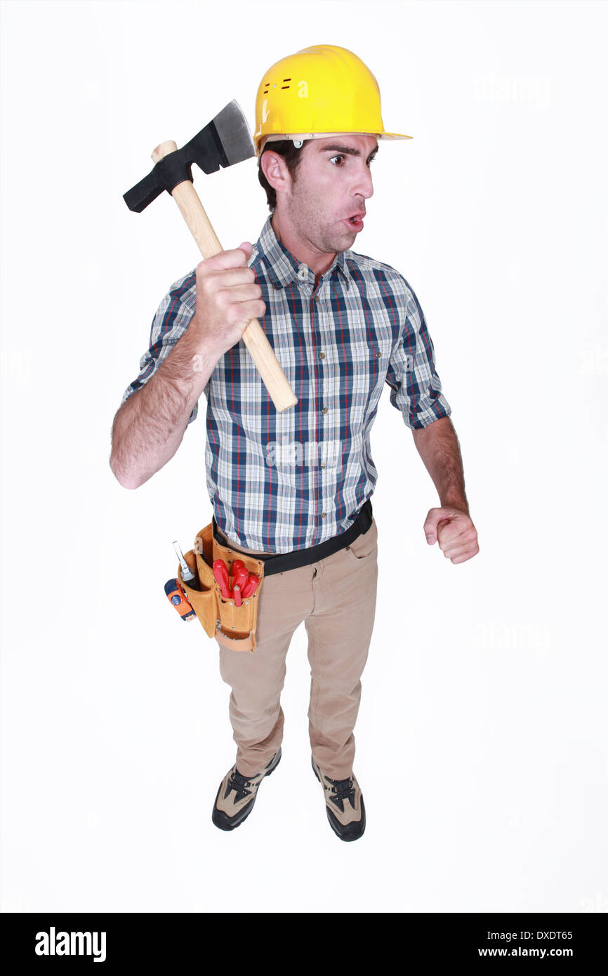 Angry Holding Axe High Resolution Stock Photography and Images - Alamy
