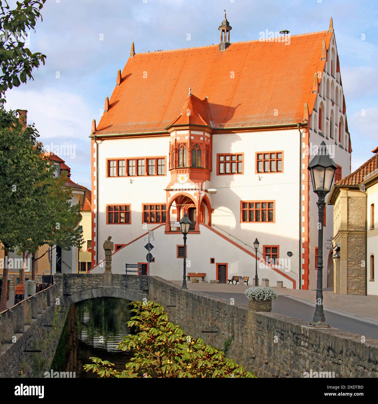 Town hall, Dettelbach Stock Photo - Alamy