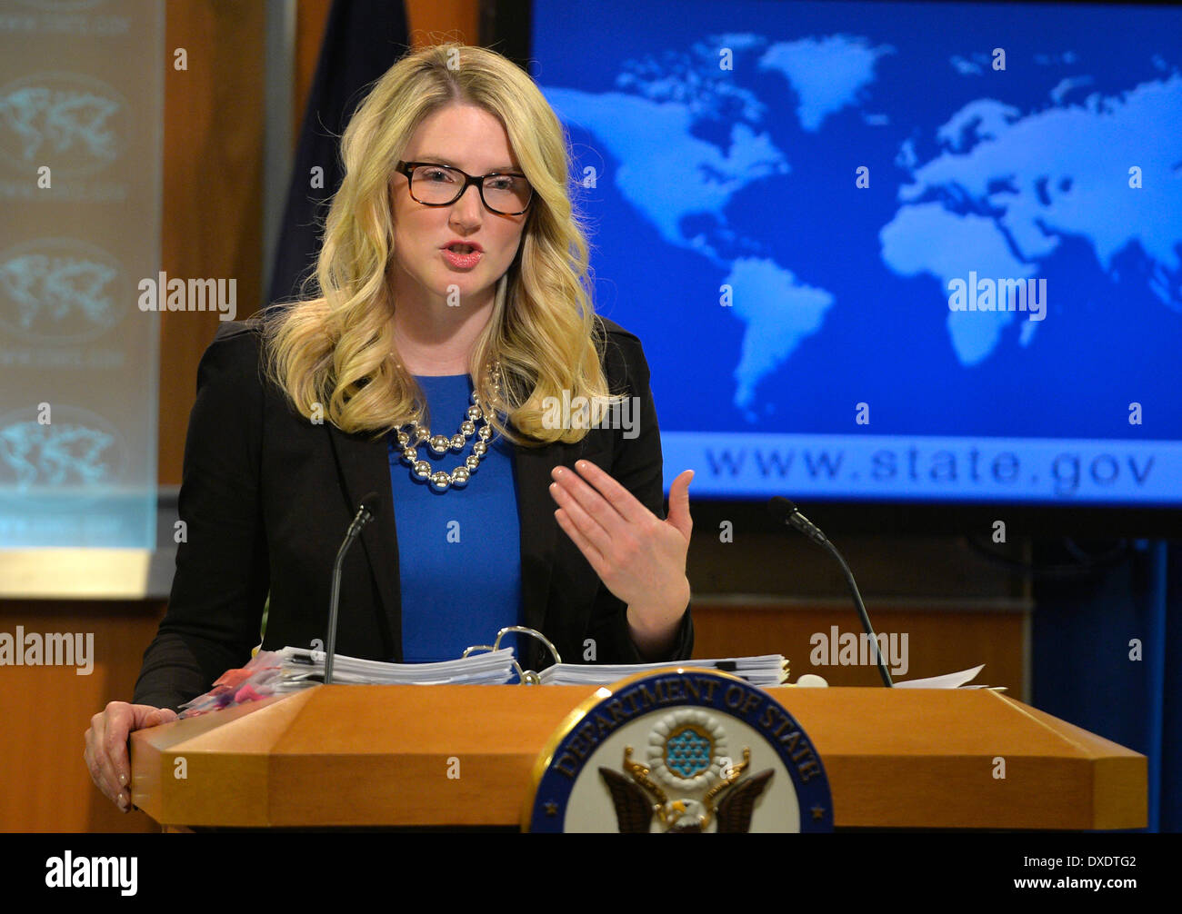 Washington, DC, USA. 24th Mar, 2014. U.S. State Department spokeswoman ...