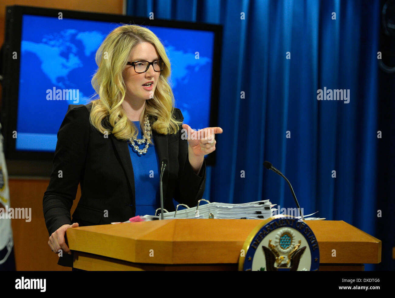 Washington, DC, USA. 24th Mar, 2014. U.S. State Department spokeswoman ...