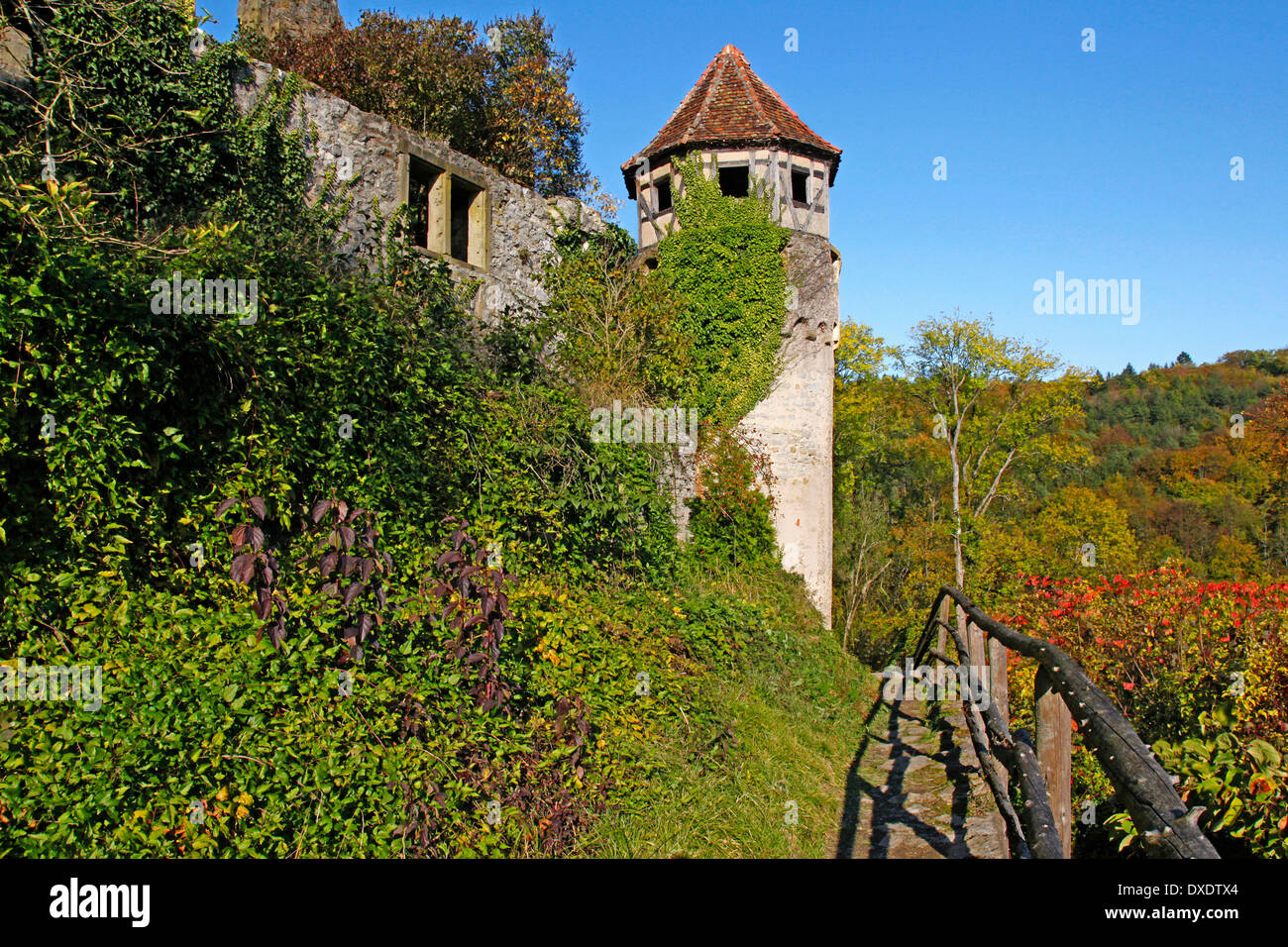 Castle Hornberg, Neckarzimmern Stock Photo - Alamy