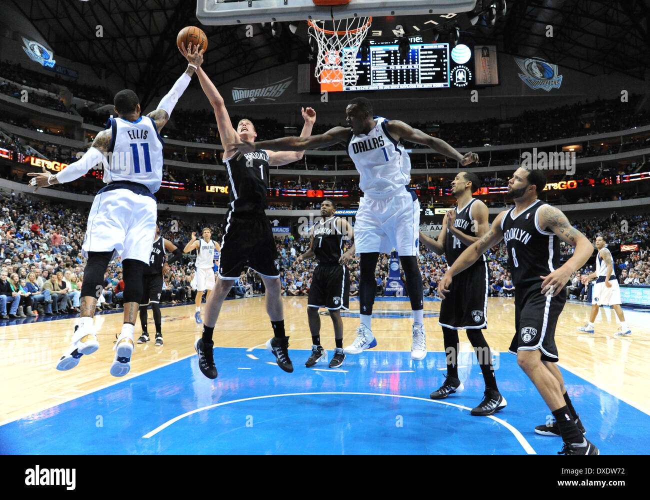 Dallas, Texas, USA. 23rd March 2014. Mar 23, 2014: Brooklyn Nets ...
