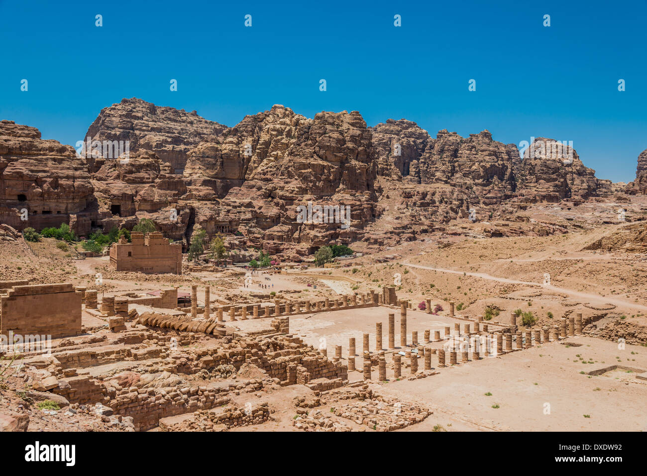 roman temple in Nabatean Petra Jordan middle east Stock Photo - Alamy