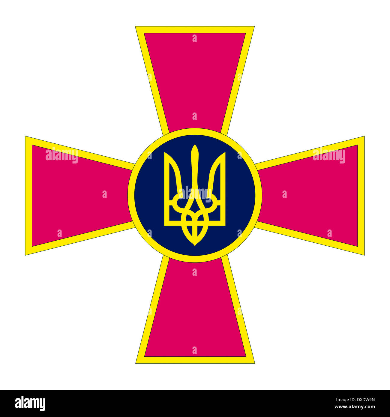 Emblem of the Armed Forces of the Ukraine Stock Photo - Alamy
