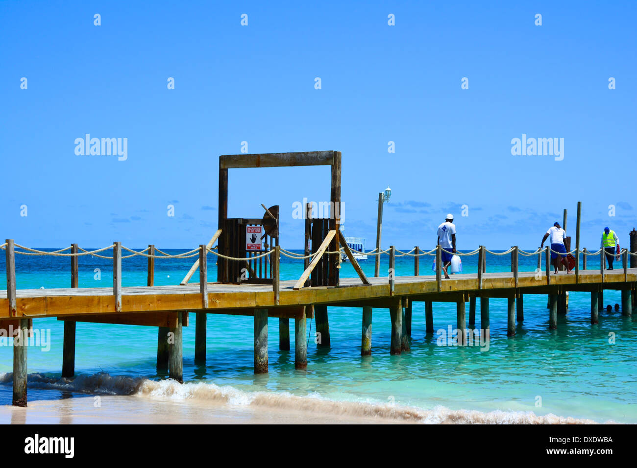 The Dock to the Fishing Boat The fishing boat is being loaded for a ...