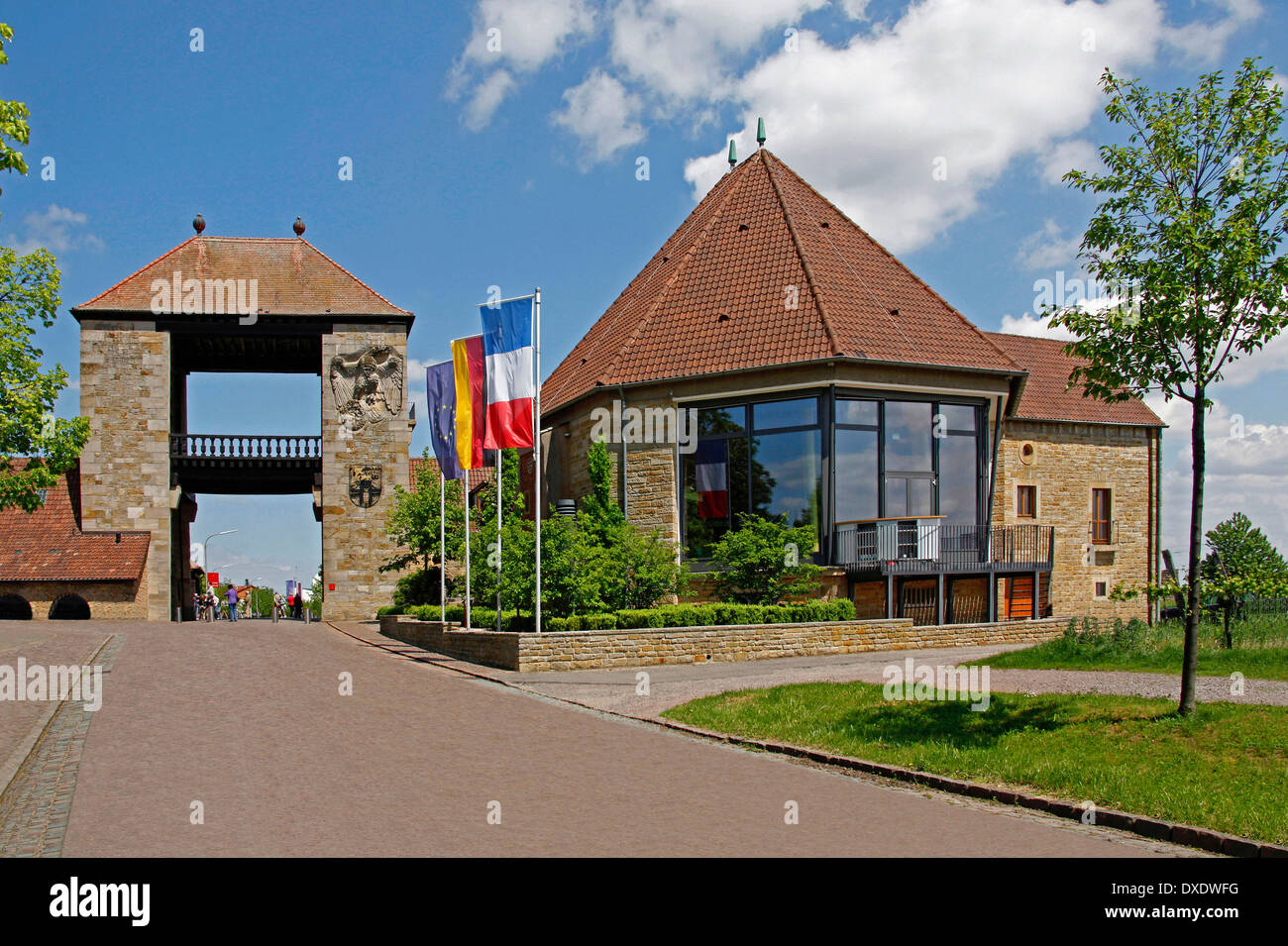 German Wine Gate, Schweigen-Rechtenbach Stock Photo - Alamy