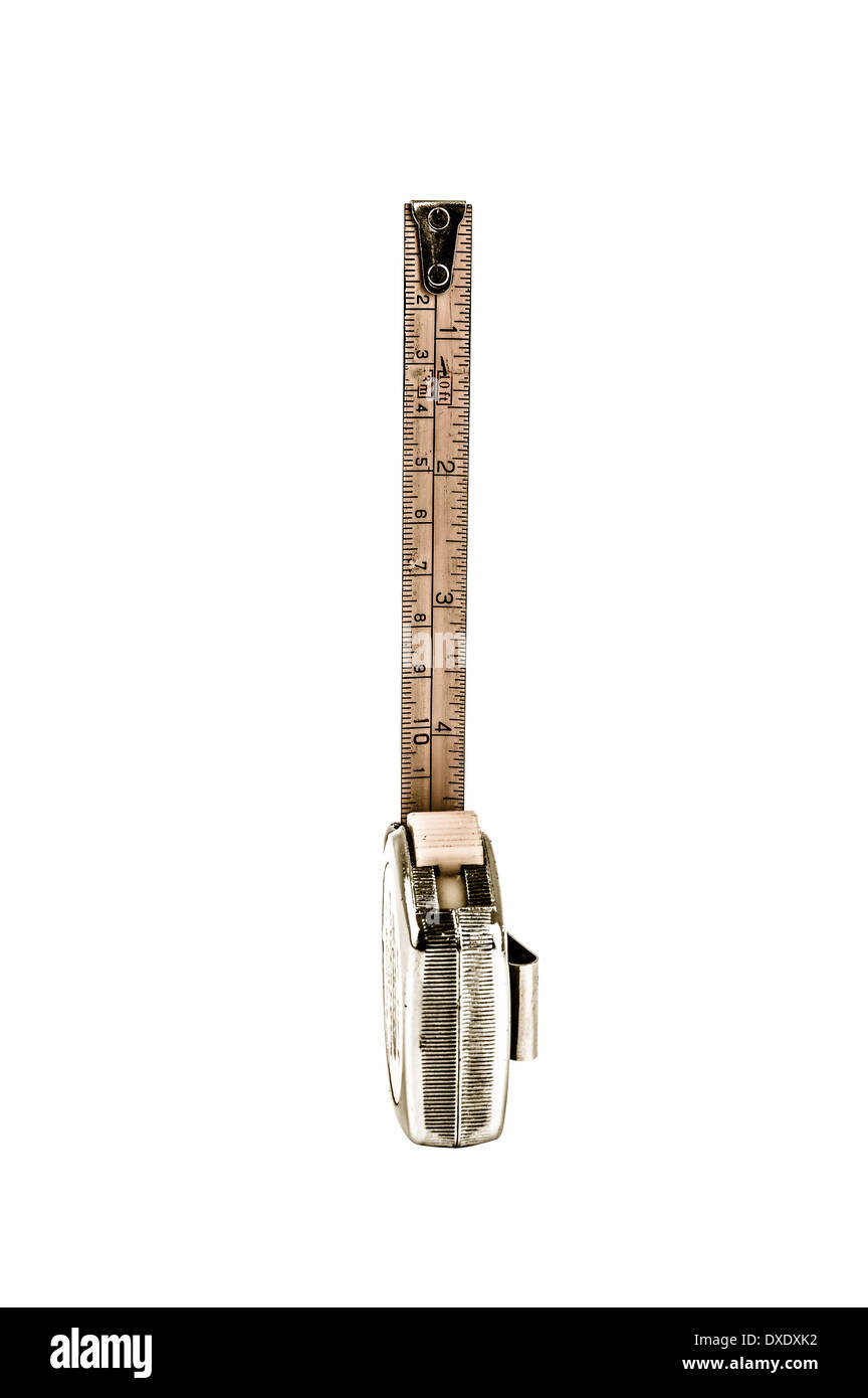 Vintage with tape measure Cut Out Stock Images & Pictures - Alamy