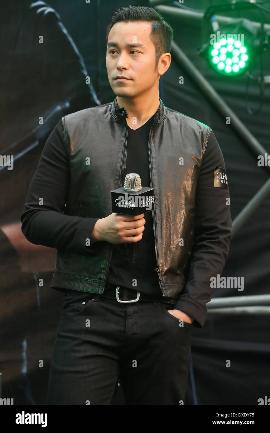 Taipei, China. 22nd Mar, 2014. Actor Joseph Chang attends commercial ...