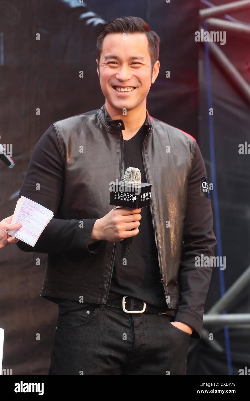 Taipei, China. 22nd Mar, 2014. Actor Joseph Chang attends commercial ...