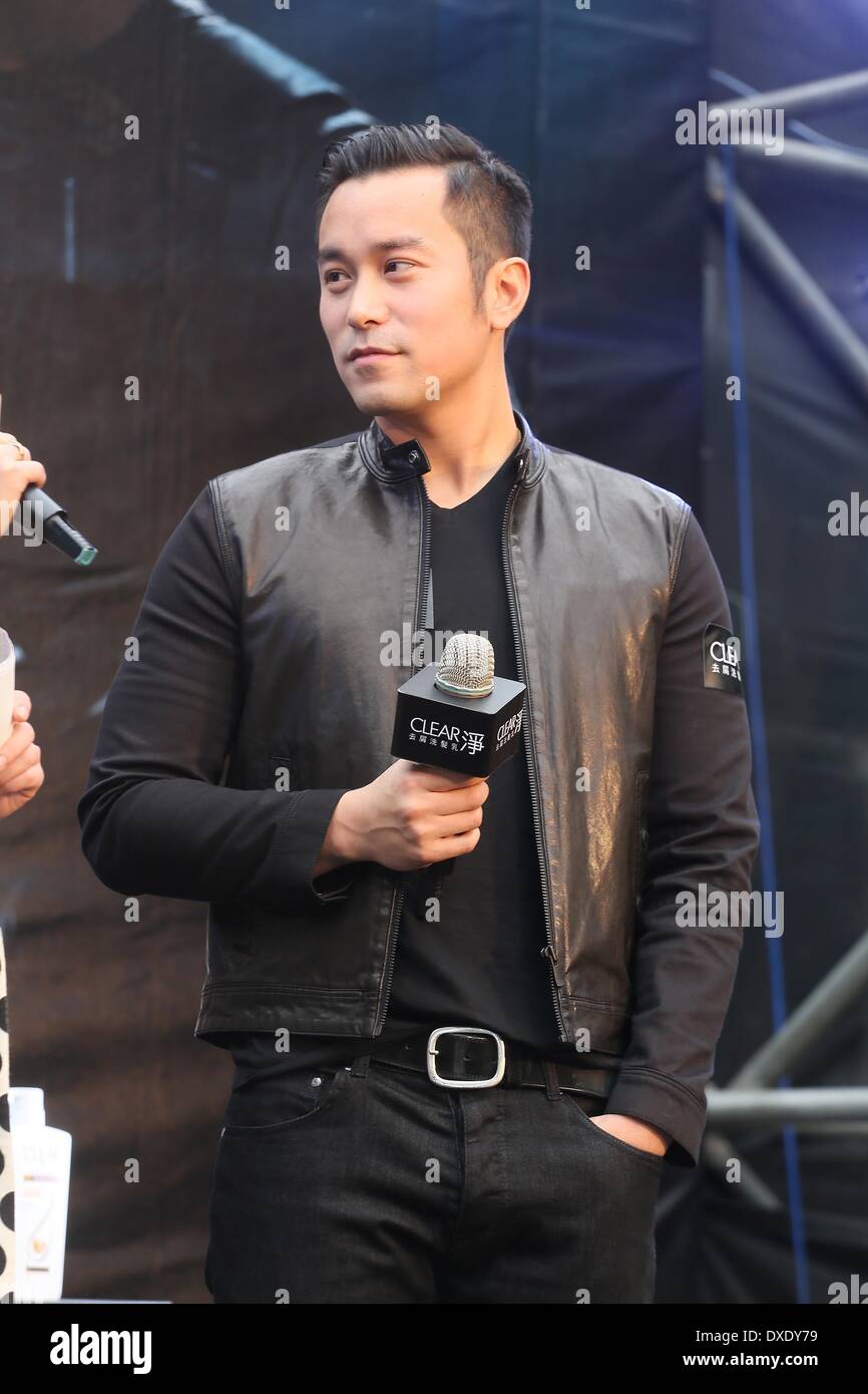 Taipei, China. 22nd Mar, 2014. Actor Joseph Chang attends commercial ...