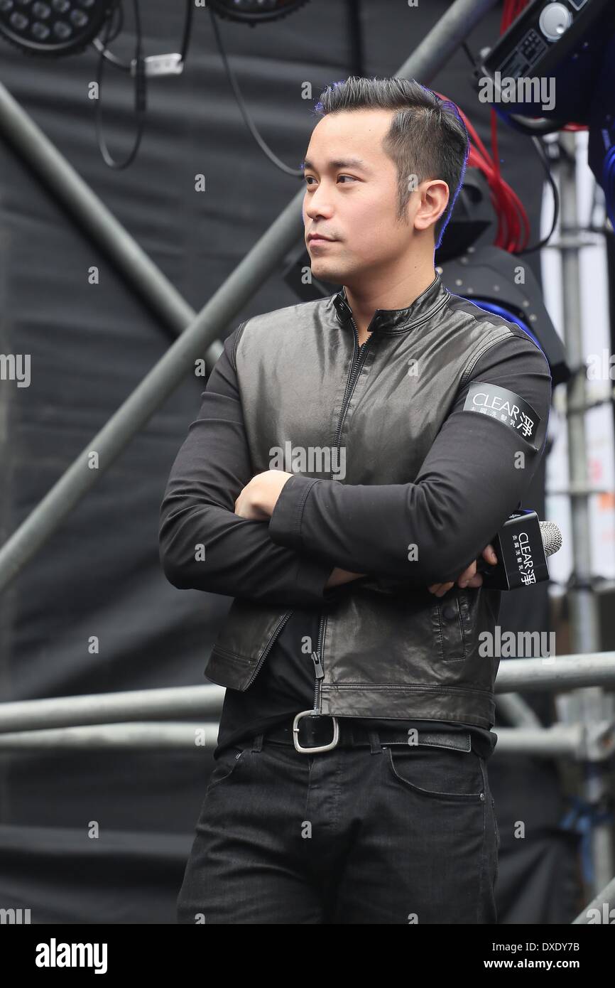Taipei, China. 22nd Mar, 2014. Actor Joseph Chang attends commercial ...