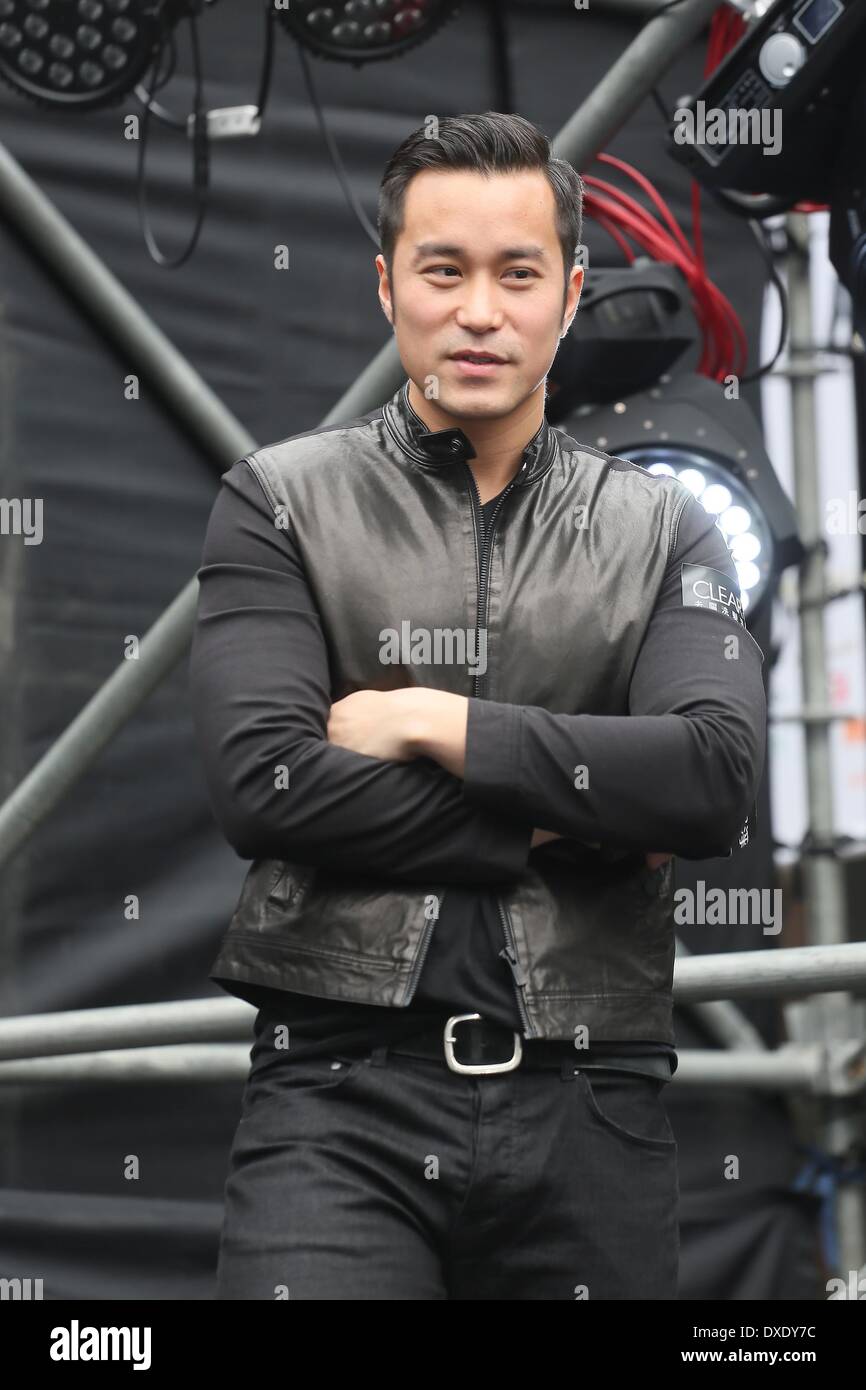 Taipei, China. 22nd Mar, 2014. Actor Joseph Chang attends commercial ...