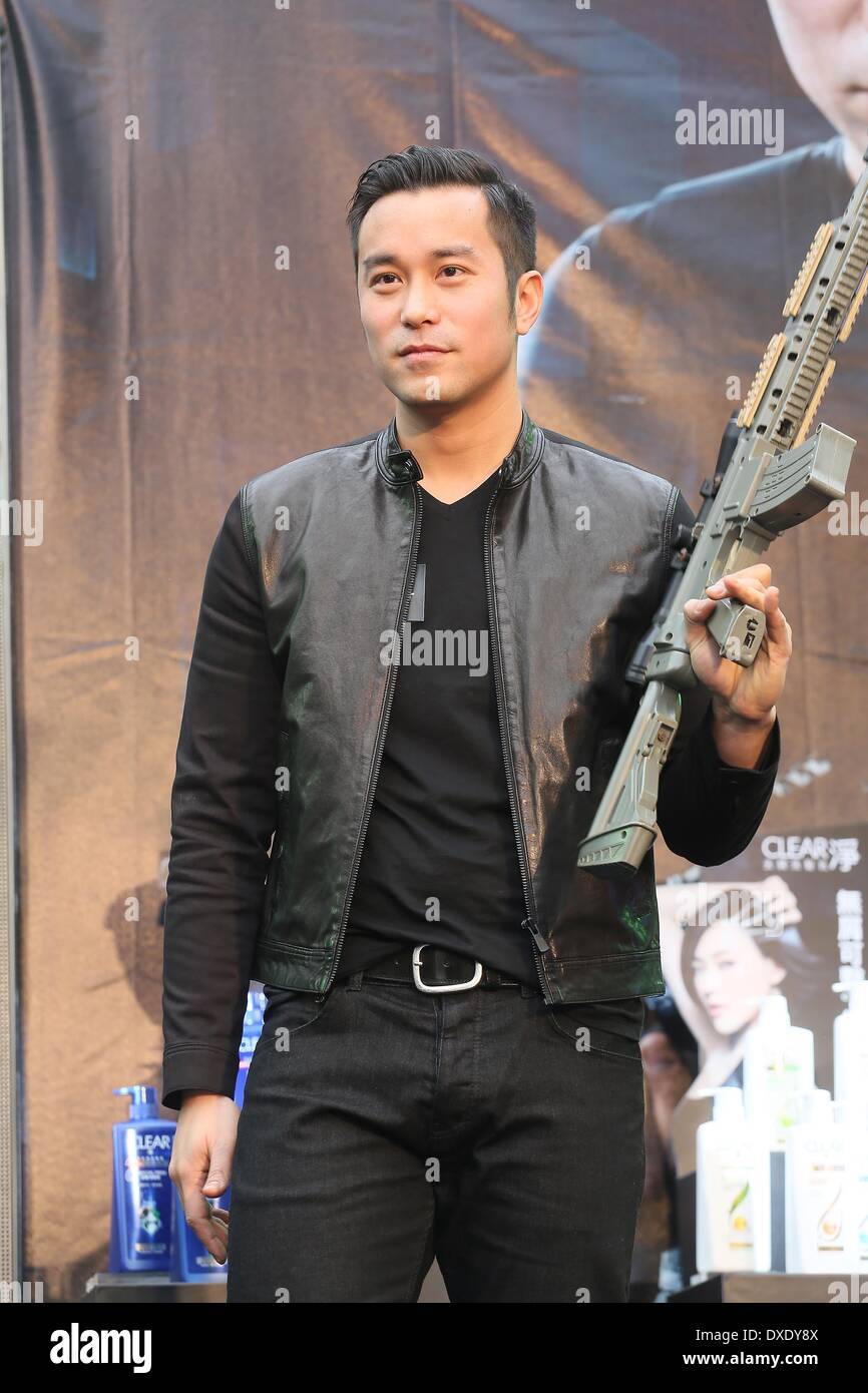 Taipei, China. 22nd Mar, 2014. Actor Joseph Chang attends commercial ...