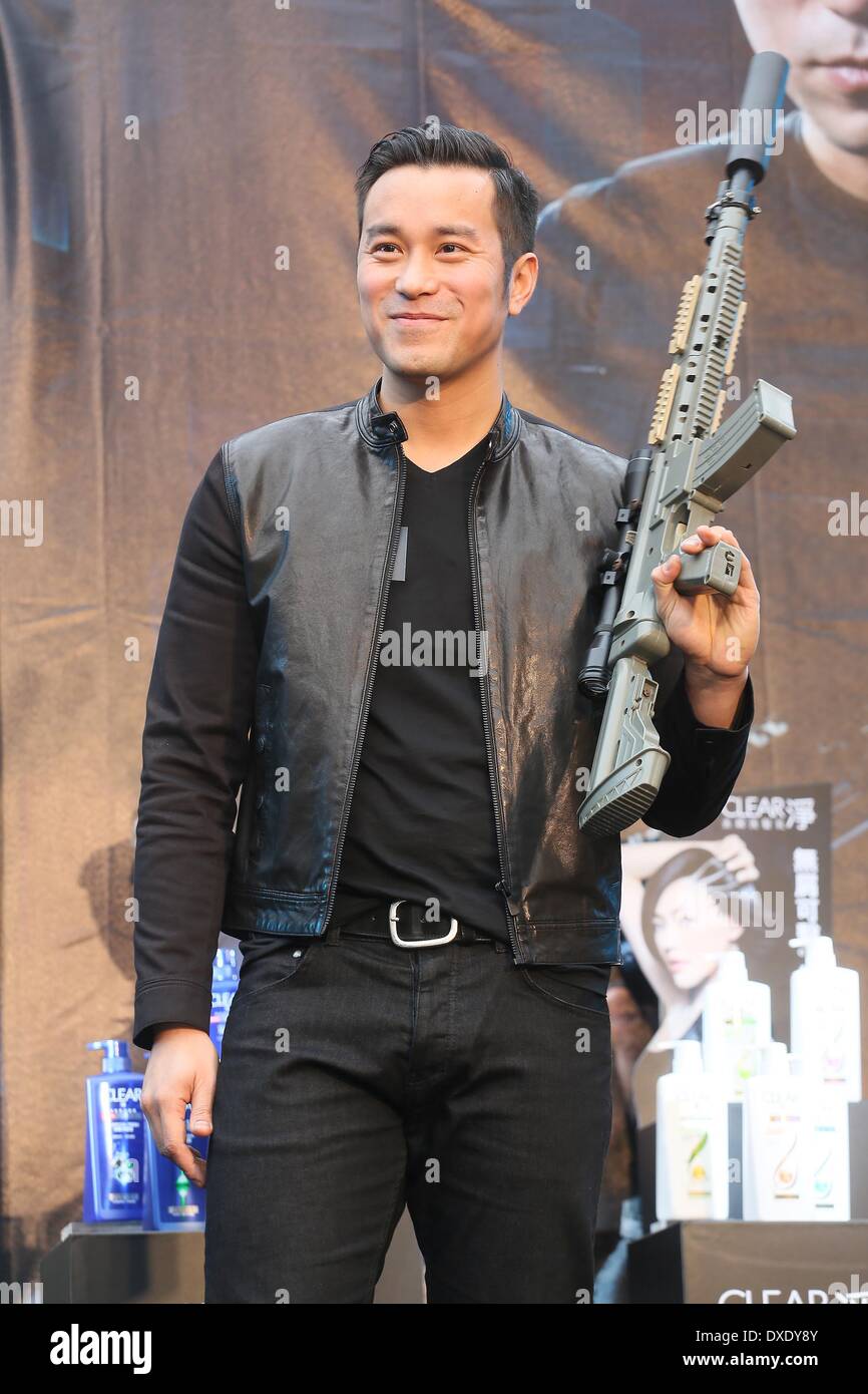 Taipei, China. 22nd Mar, 2014. Actor Joseph Chang attends commercial ...