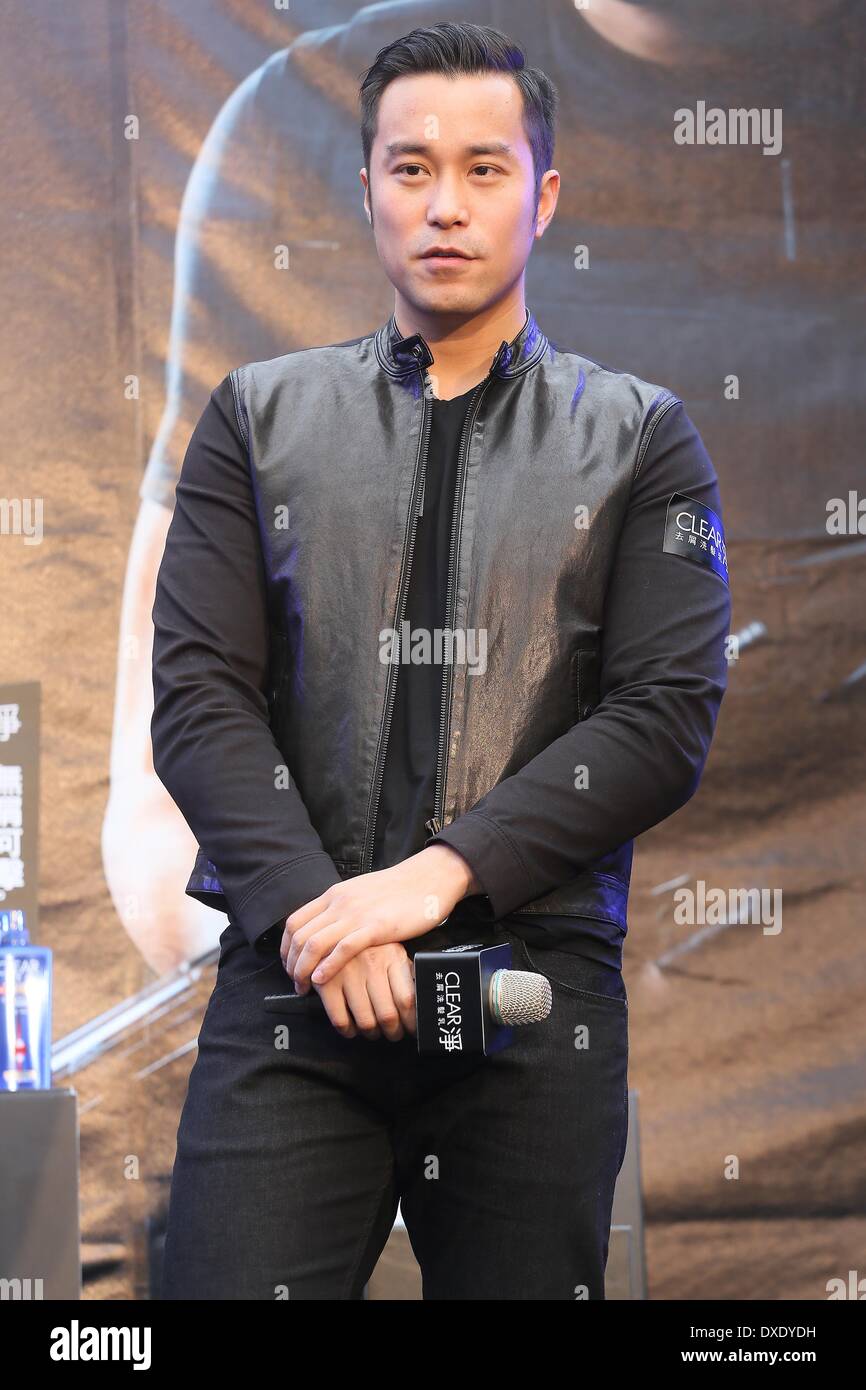 Taipei, China. 22nd Mar, 2014. Actor Joseph Chang attends commercial ...