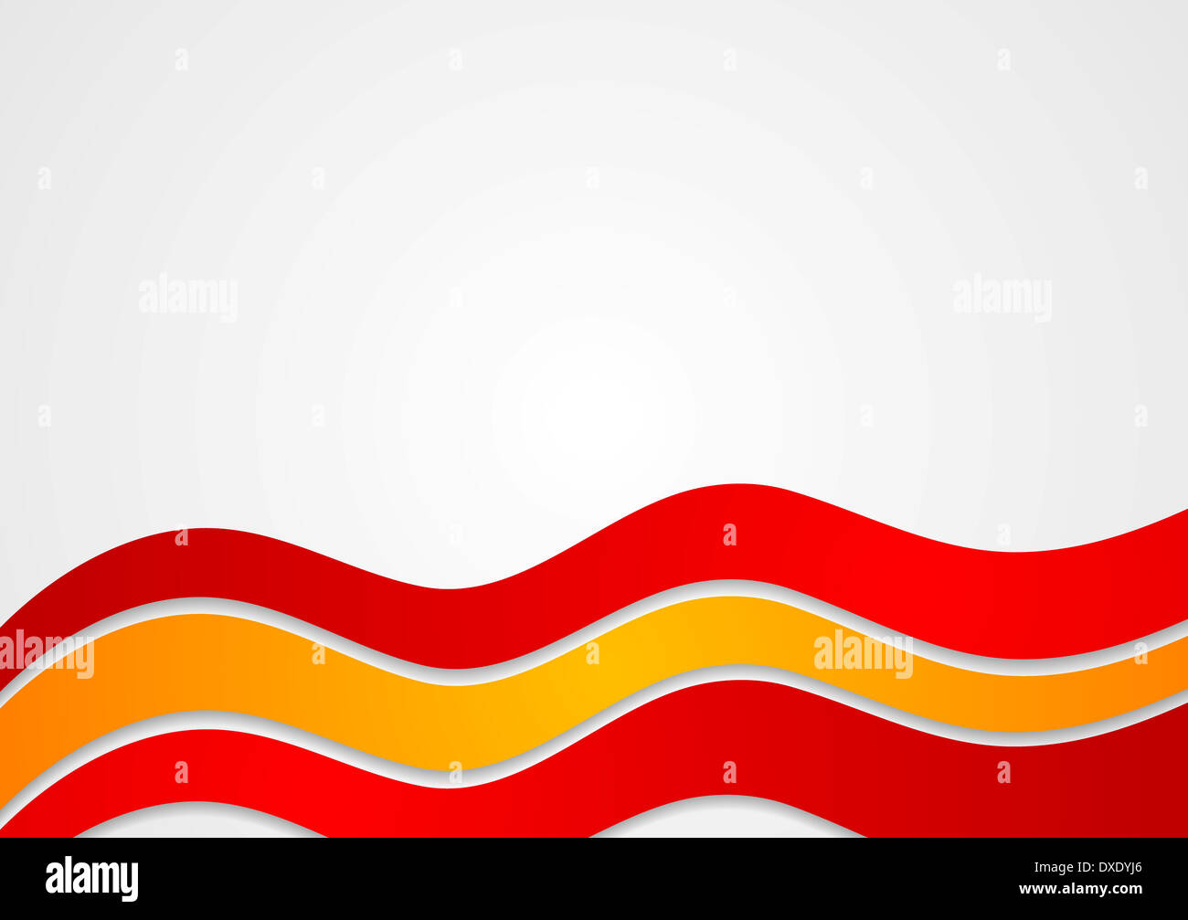 Abstract red and orange vector waves Stock Photo - Alamy