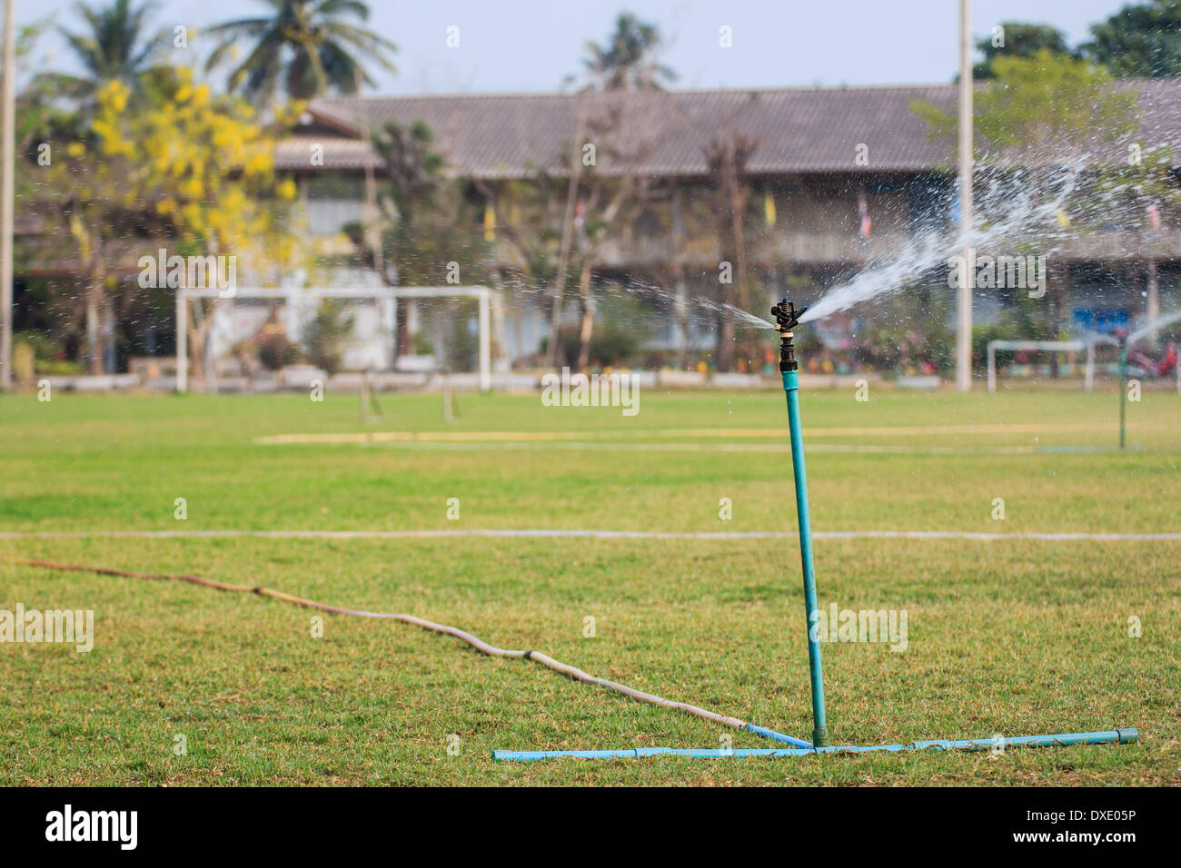 Football field irrigation hi-res stock photography and images - Alamy