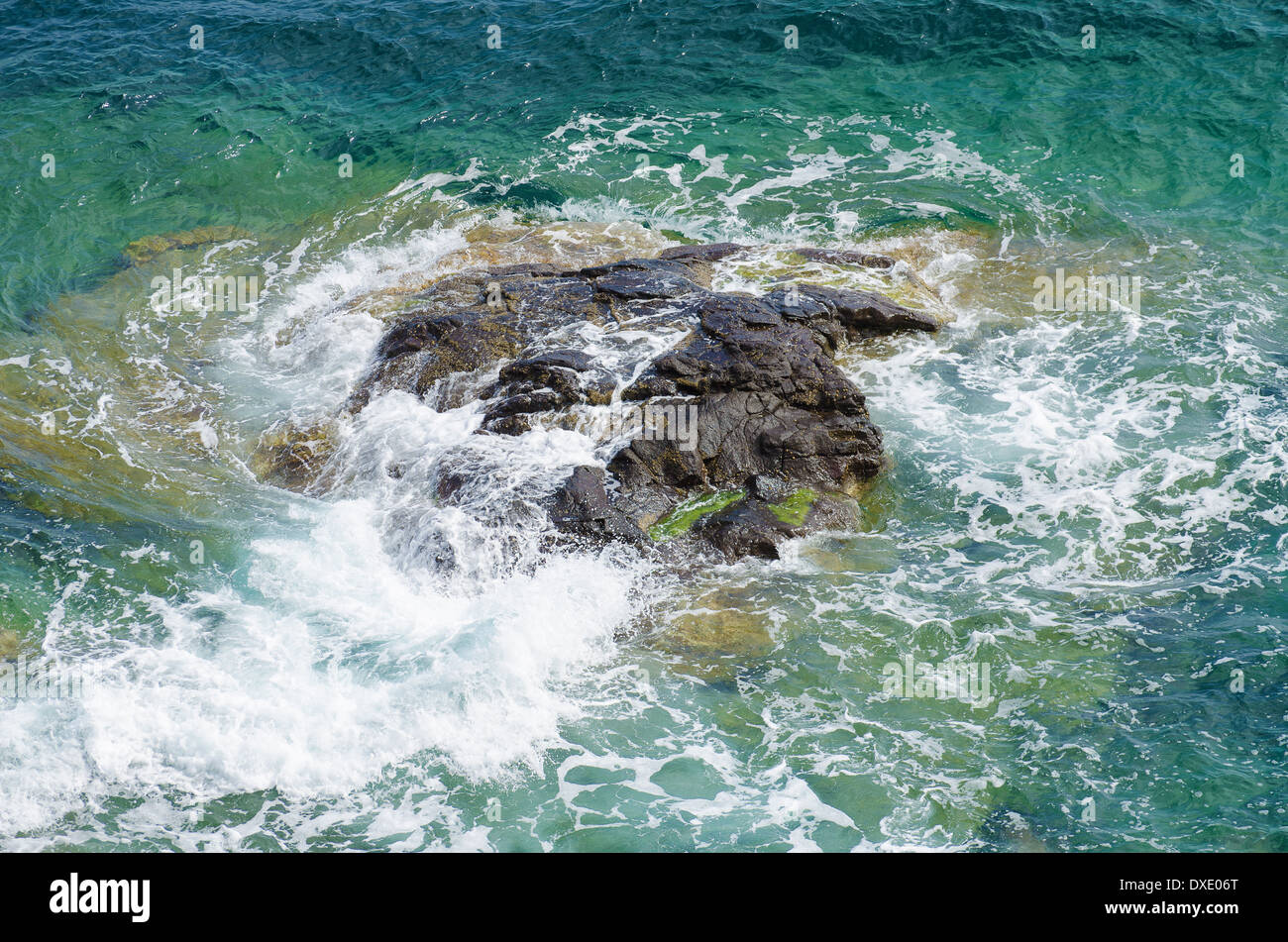 Mountain cliff stretching under water Stock Photo - Alamy