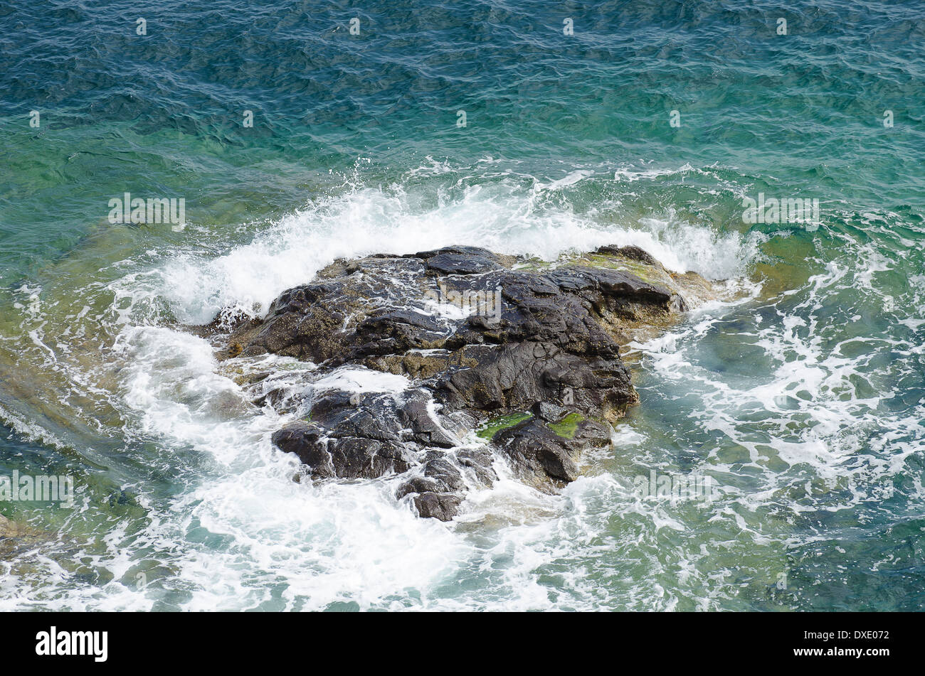 Mountain cliff stretching under water Stock Photo - Alamy