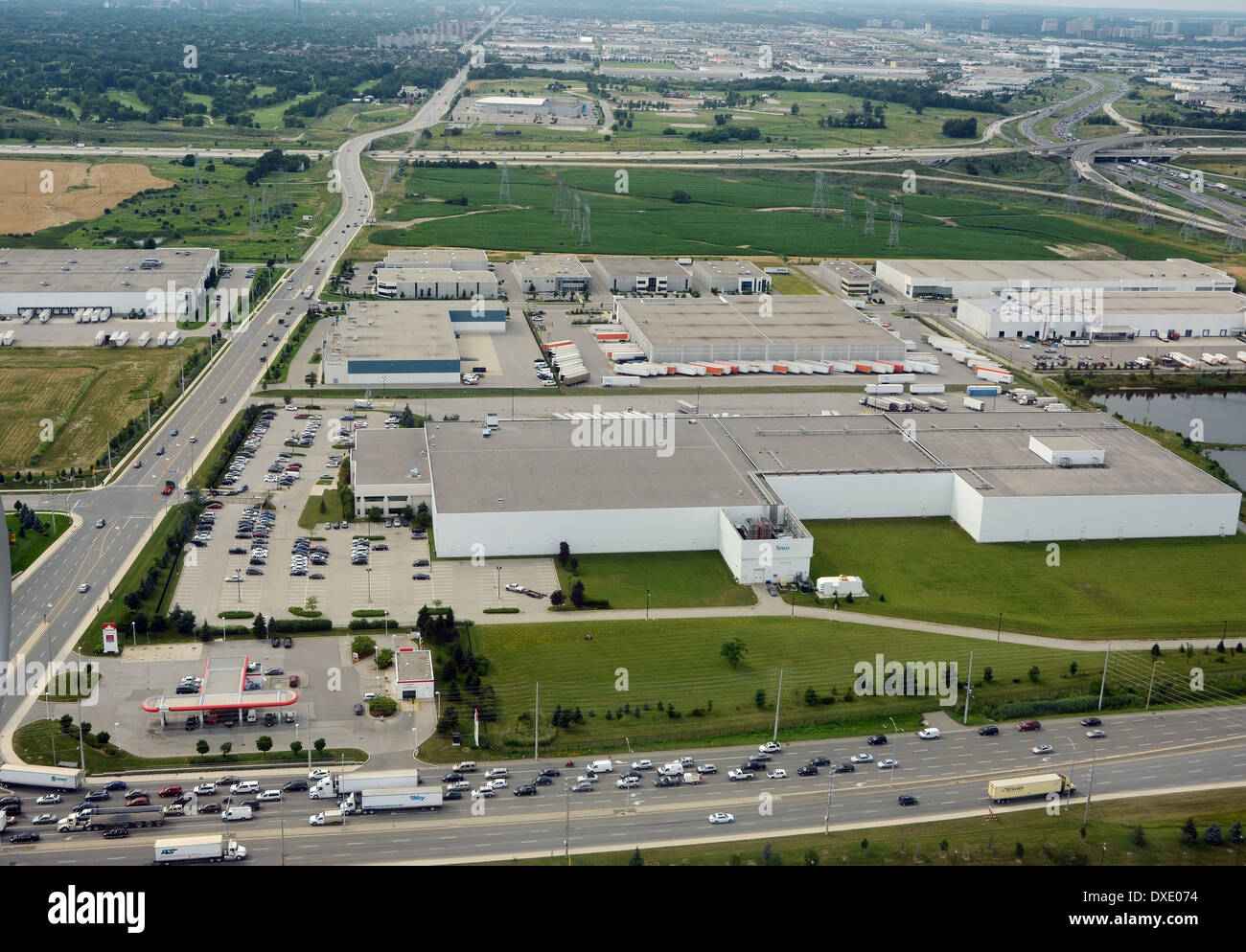 Aerial view industrial area hi-res stock photography and images - Alamy
